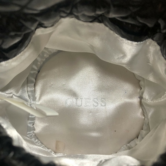 Guess | Bags | Guess Make Up Pouches Bag Holder Black Patent Leather ...